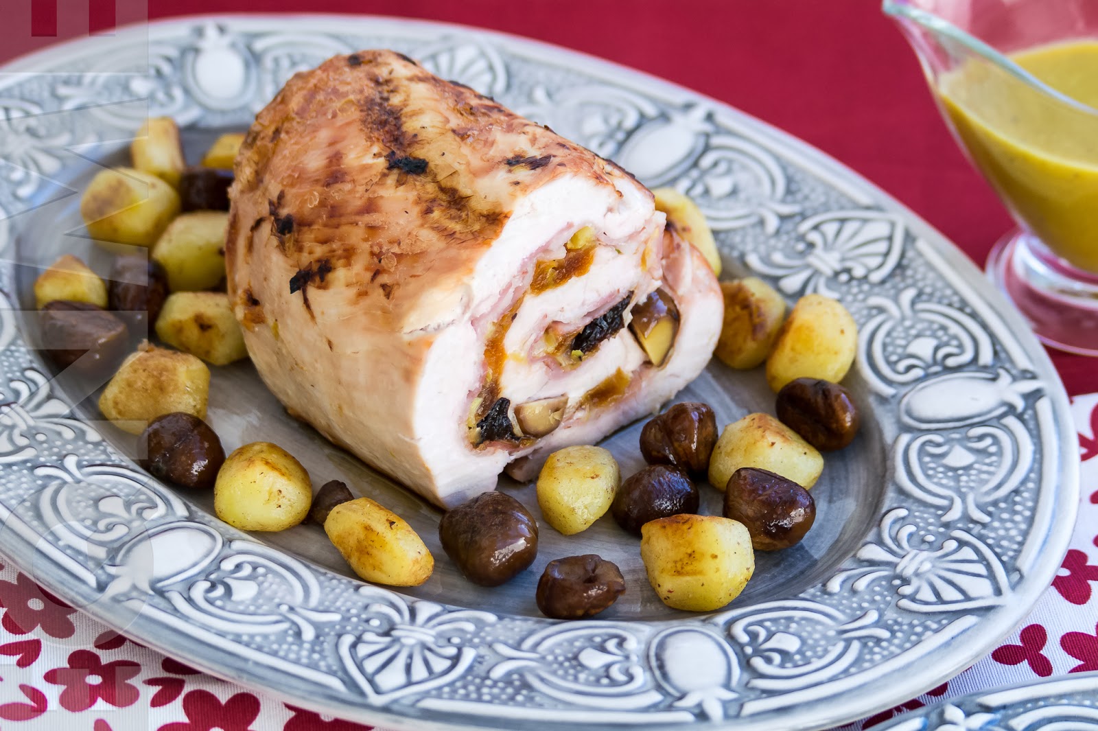 El Que No Mata Engreixa Rollo De Pavo Relleno Con Castañas