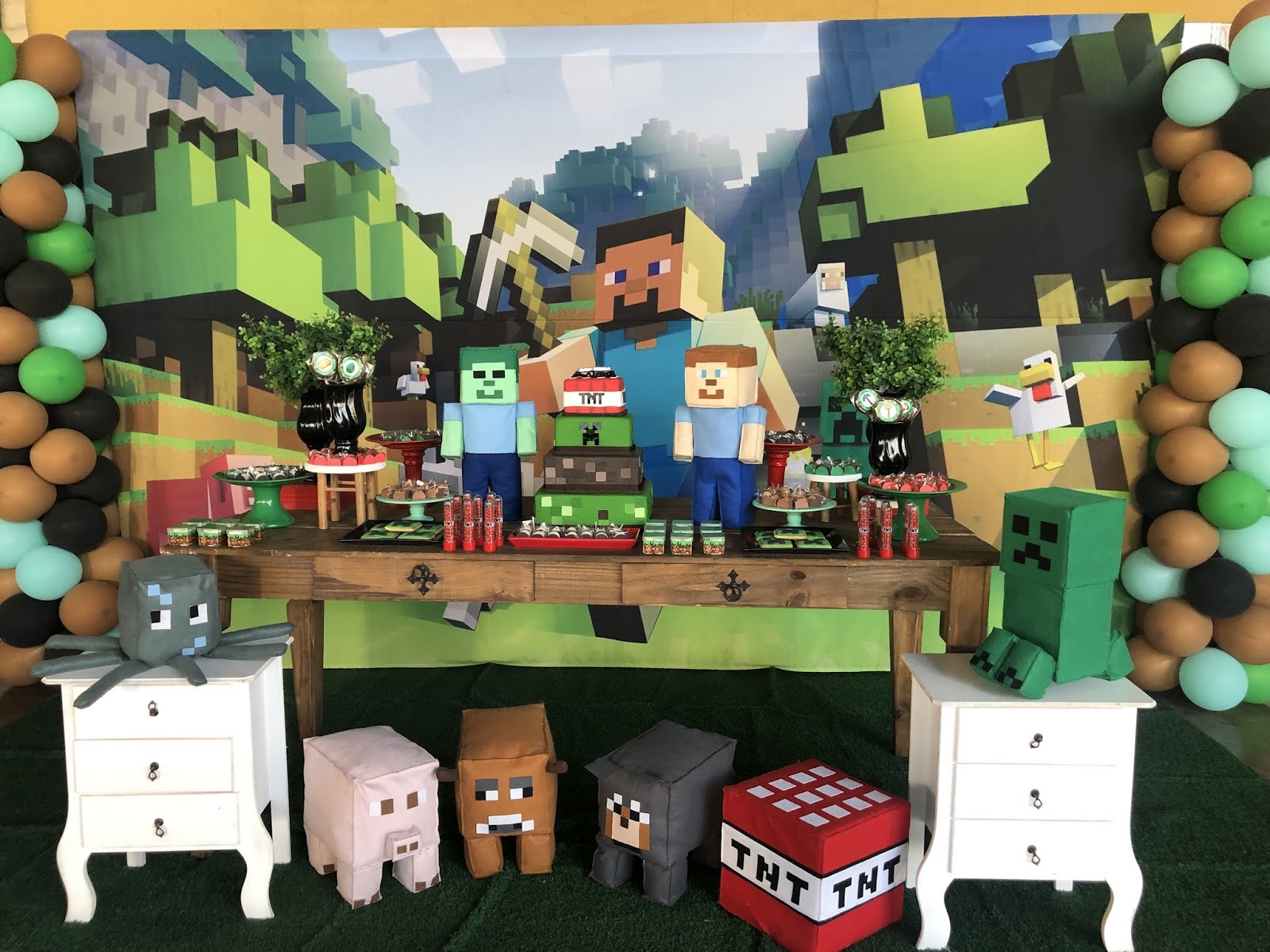 Aniversário Minecraft ~ Mamãe Sortuda