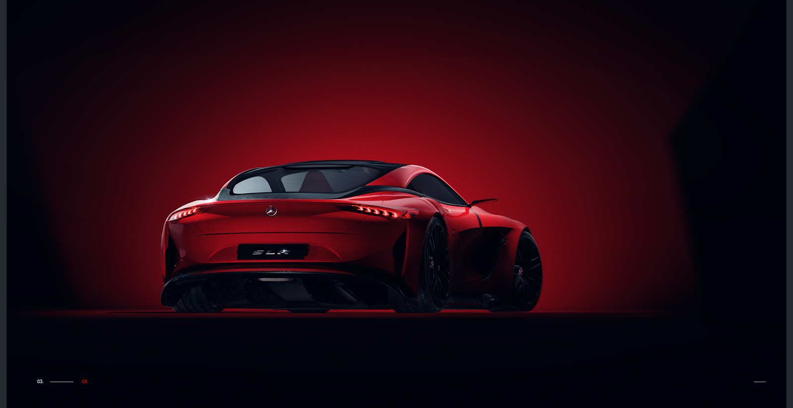 Mercedes SLR | Vision Design | Redshift Render Blog