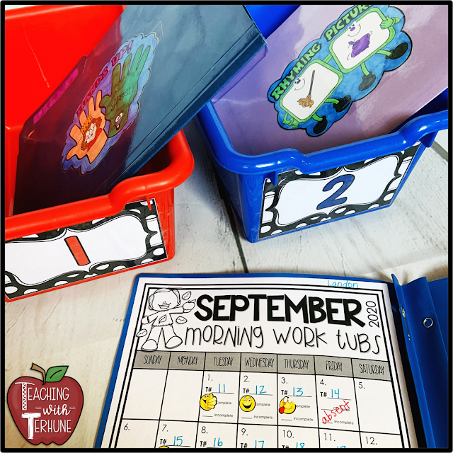 Teaching With Terhune: Morning Work Tub System (Morning Work Drawers)