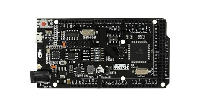 MEGA+WiFi R3 ATmega2560+ESP8266, flash 32MB, USB-TTL CH340G, Micro-USB ...