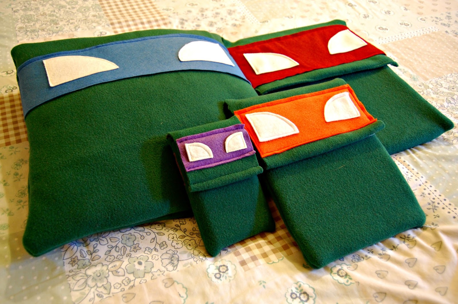 the geeky knitter: sewing with the teenage mutant ninja turtles!