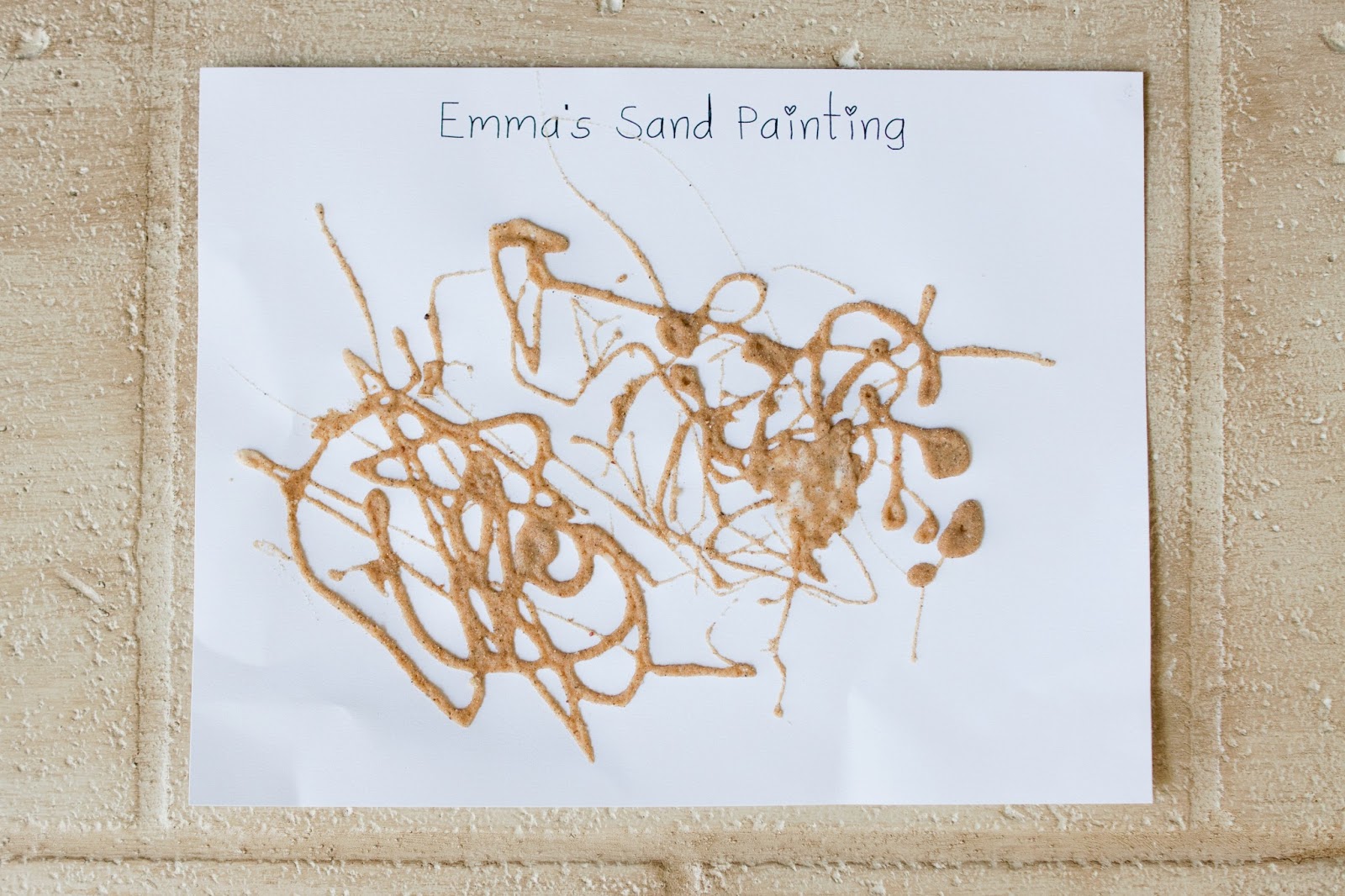 The Sweatman Family: Sand Painting Activity