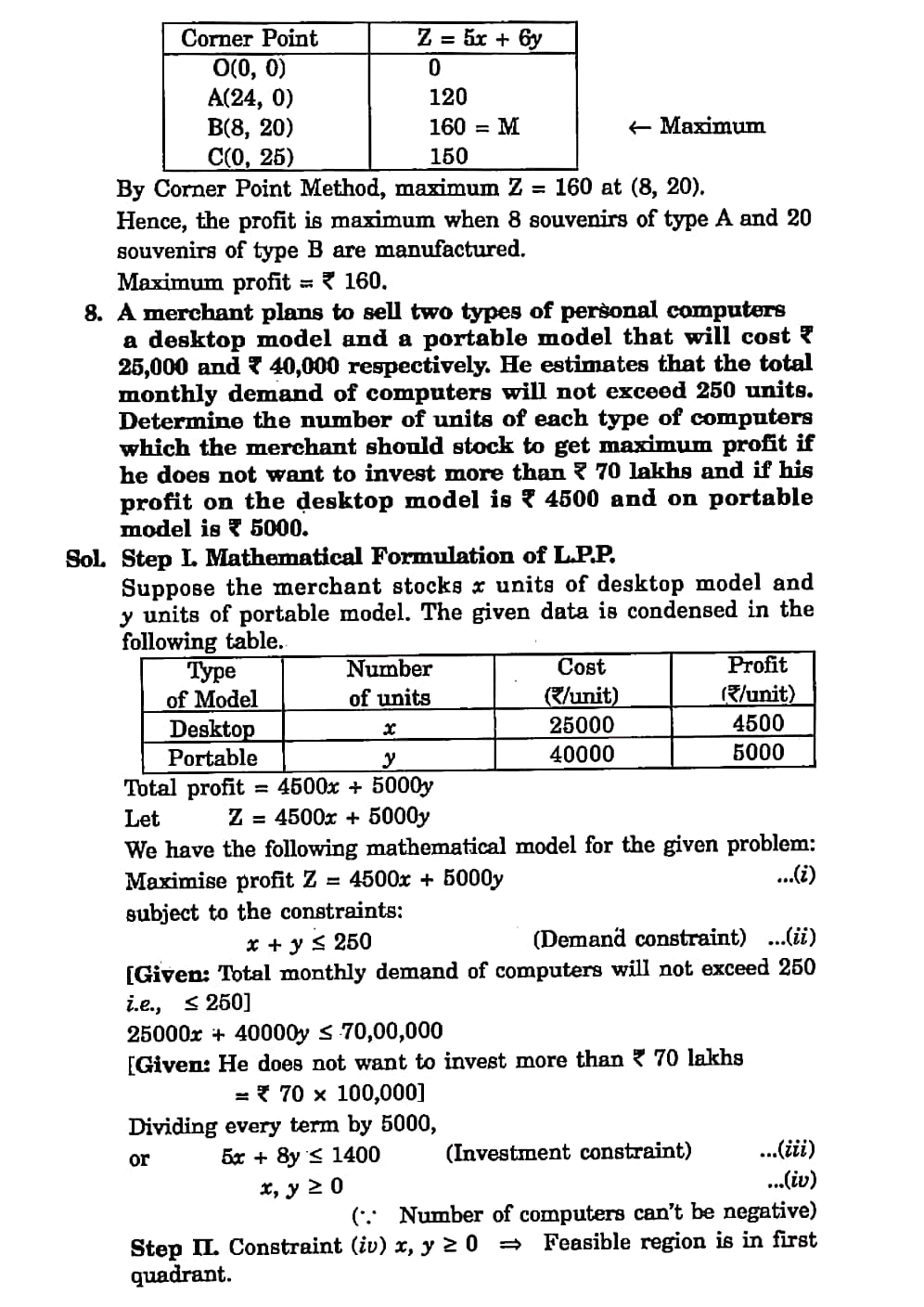 Linear programming class 12 math - Studypur