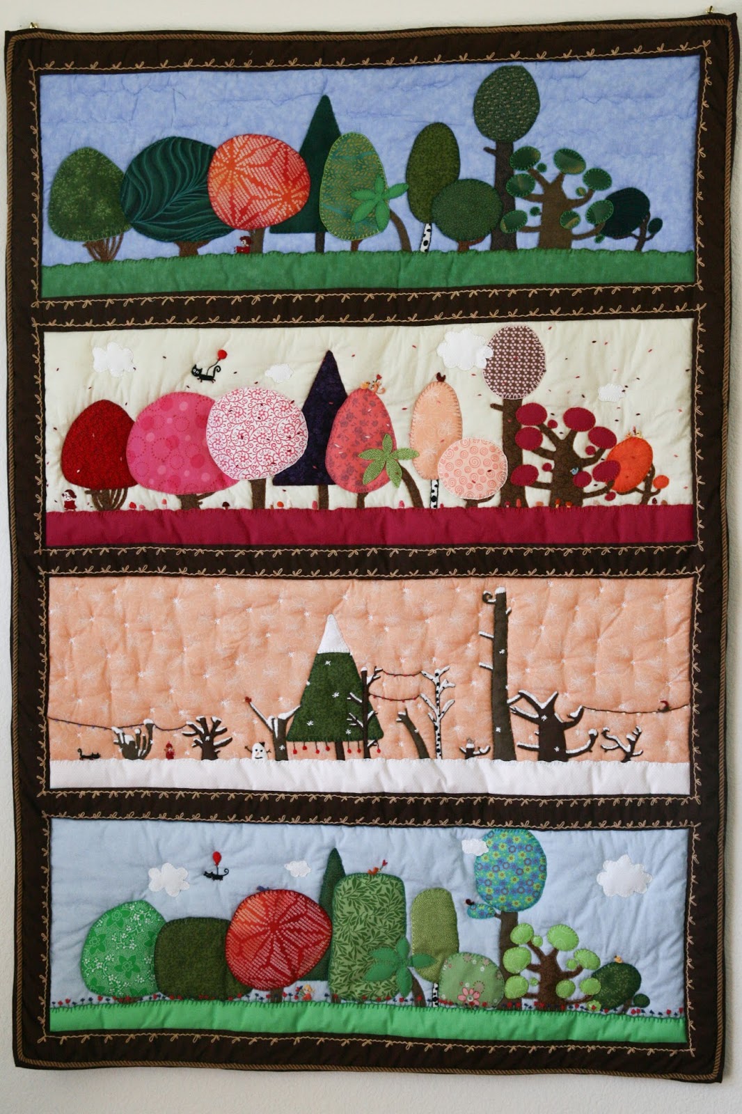 The Rugged Rumor: Dabbling with Applique - The Arboretum quilt.