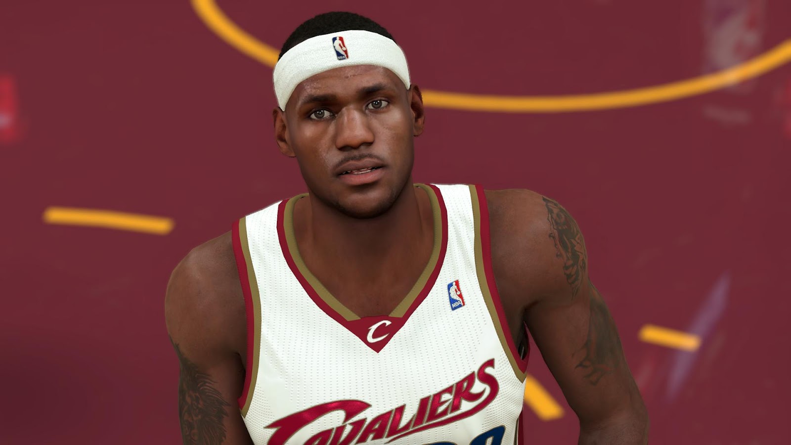 Lebron James 06-07 Cavaliers HD Face and Body model V2.0 By Awei [FOR 2K20]