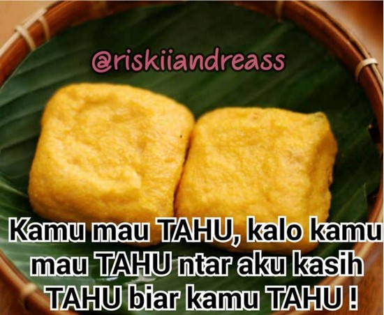 40 Meme Lucu Makanan Tahu Dan Tempe - Meme Kocak Bikin Ngakak