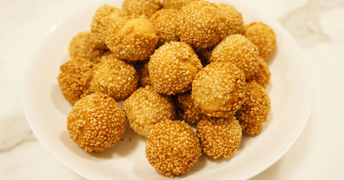 Chinese Sesame Cookie Balls
