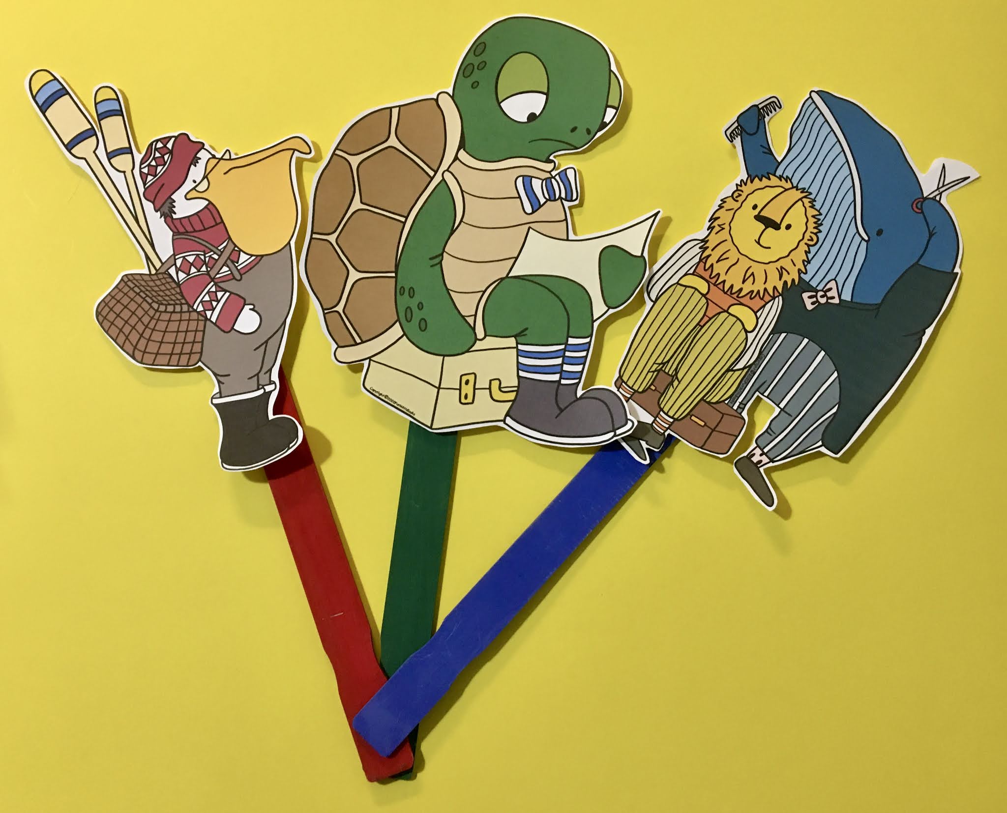 WE'RE STUCK TEACHER PUPPET STICKS ~ Book Units by Lynn