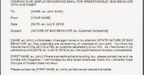 Warning Letter to Employee for Indiscipline
