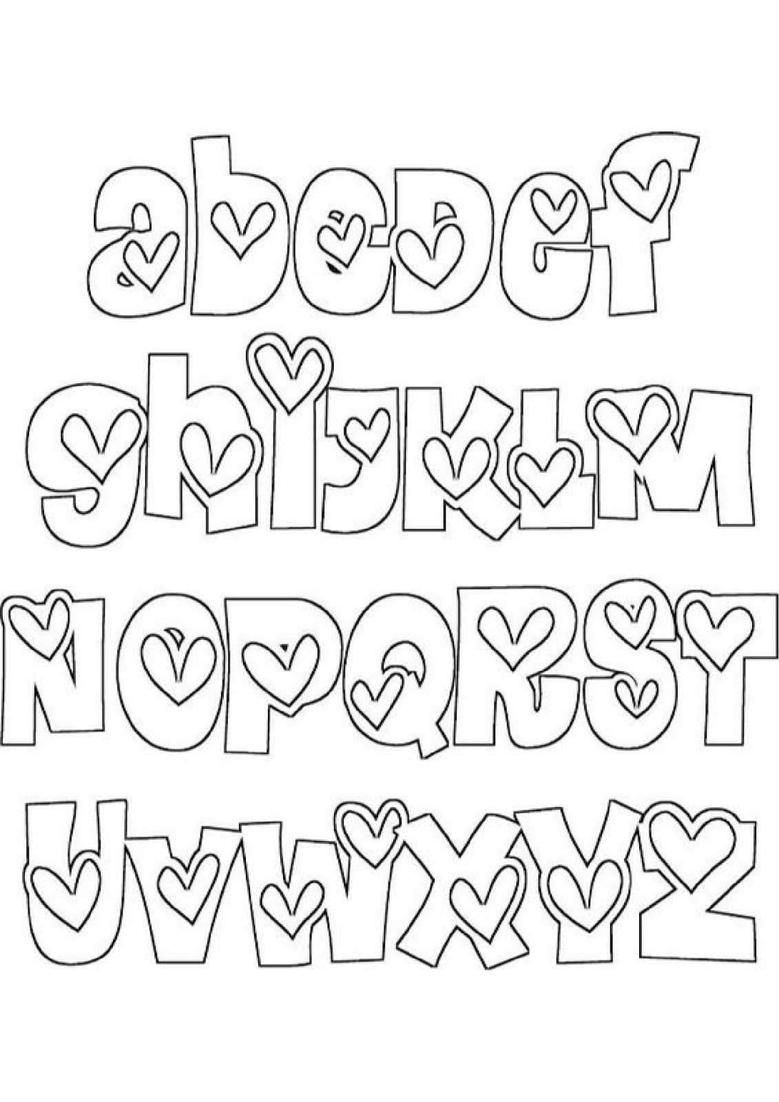 Abc - Letras Do Alfabeto Para Imprimir: 60 Moldes Do Alfabeto Lindos