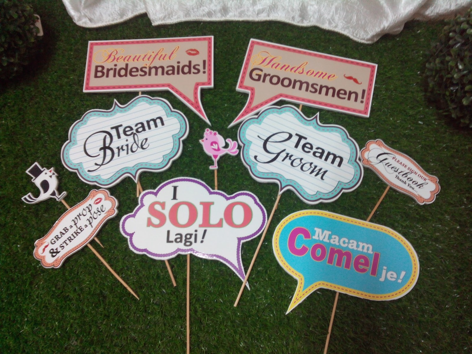 WEDDING props: Props for WEDDING