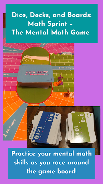 A Mom's Quest to Teach: Dice, Decks, and Boards: Math Sprint – The ...