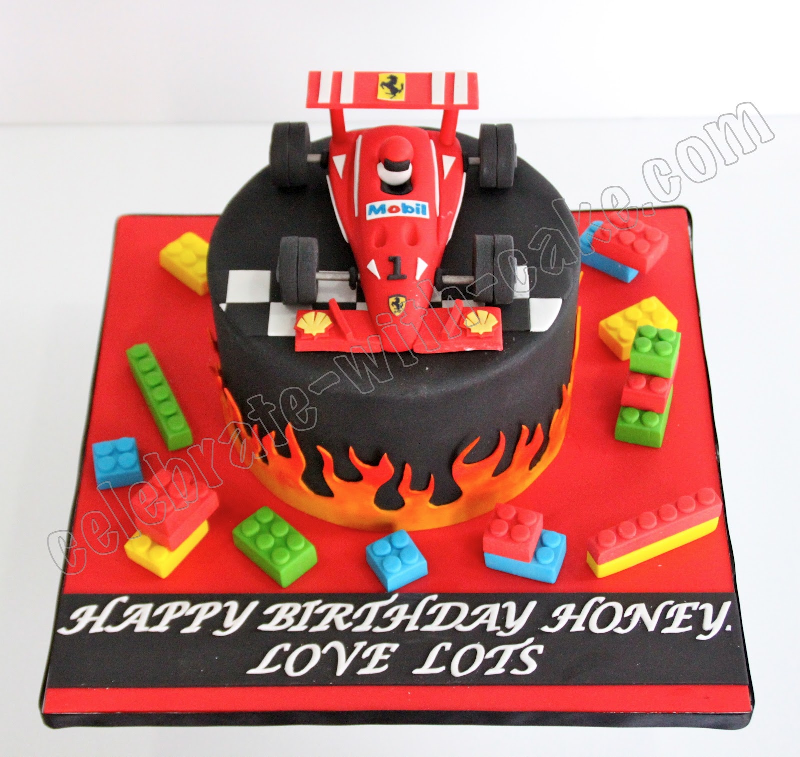 Celebrate with Cake!: F1 Race Car Cake