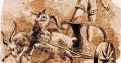 Old European culture: Goat riding thunder god