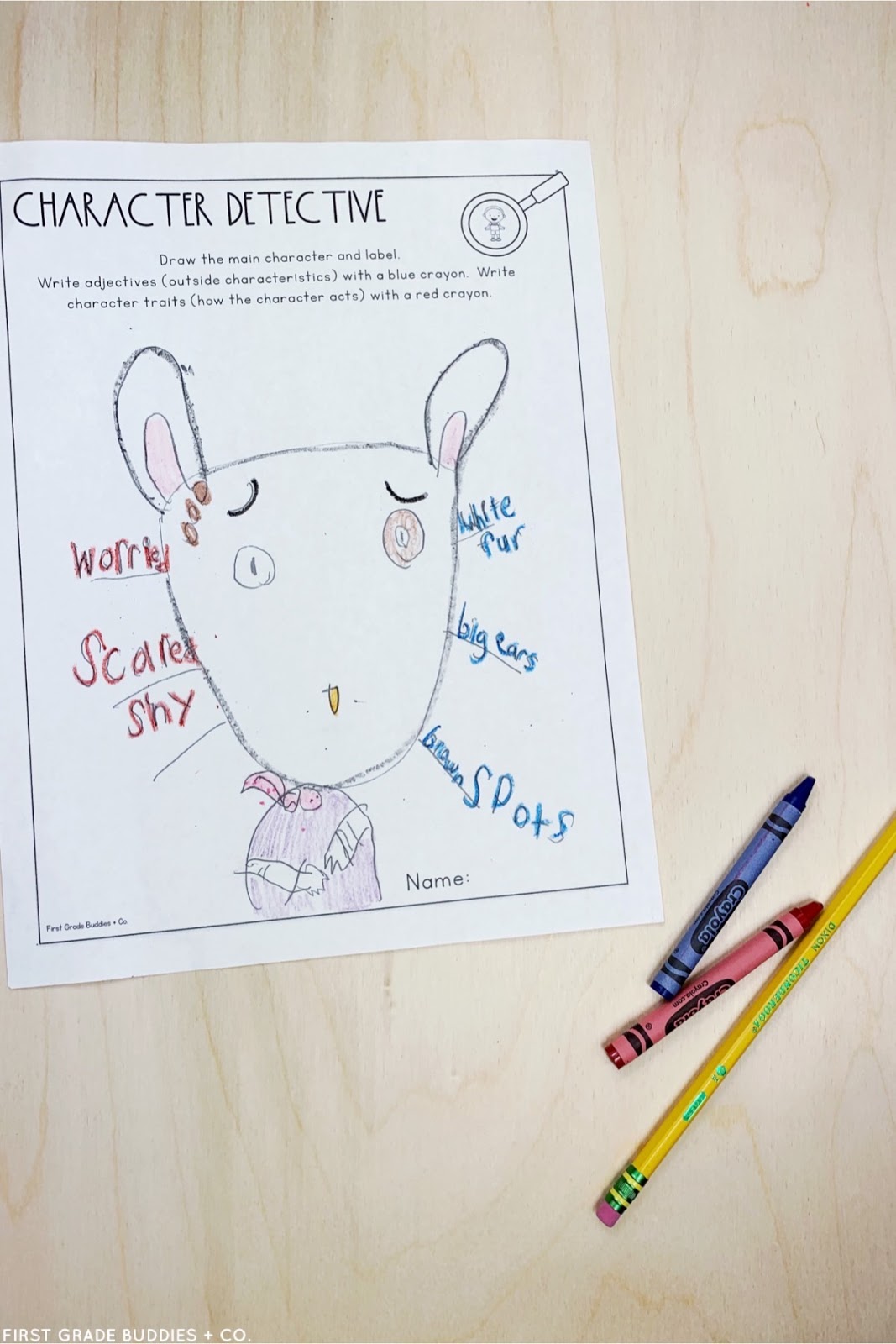 Character Traits Detective | First Grade Buddies