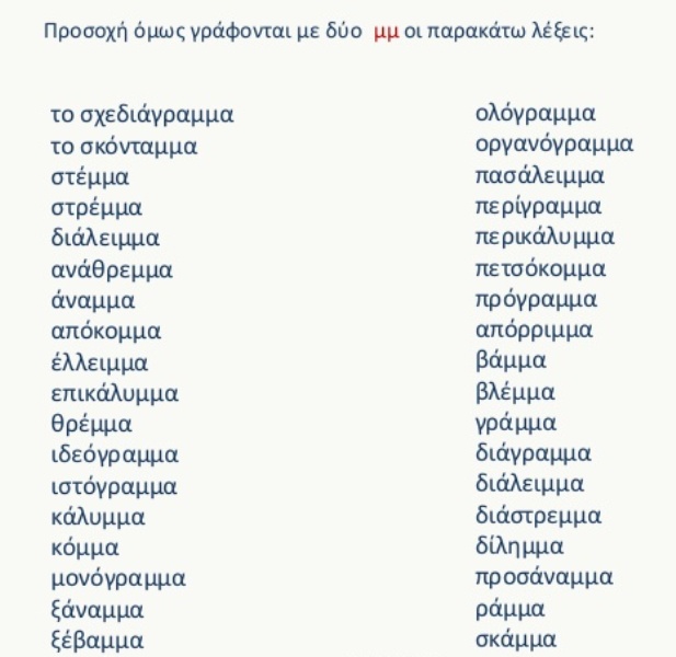 Μαθητικά ...και ενδιαφέροντα!Δ' ΤΑΞΗ: ΟΥΔΕΤΕΡΑ ΑΝΙΣΟΣΥΛΛΑΒΑ