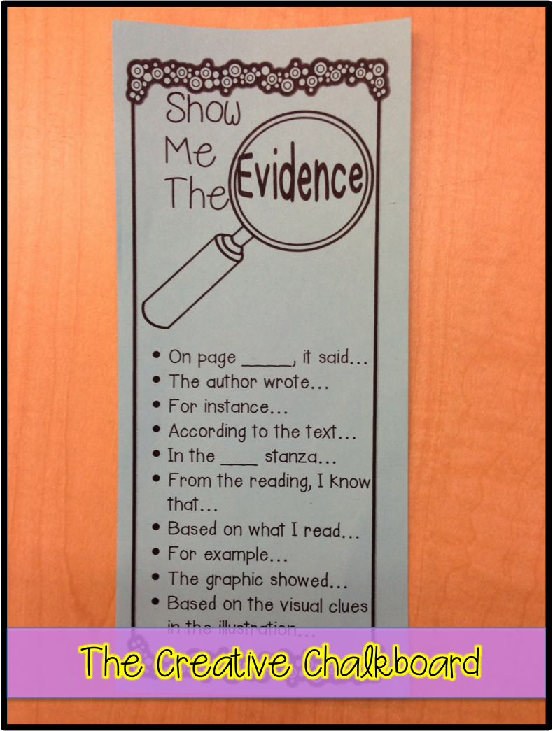 The Creative Chalkboard: Showing Evidence Freebie and New Spring Fling ...
