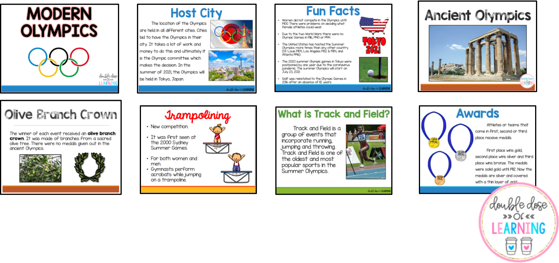 Summer Olympics Resources for Grades 1-3 - Double Dose of Learning