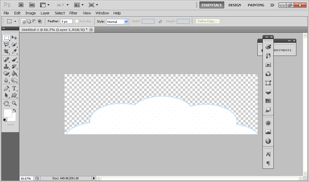 studentkecik: Tutorial Buat Header Awan Berdot-dot