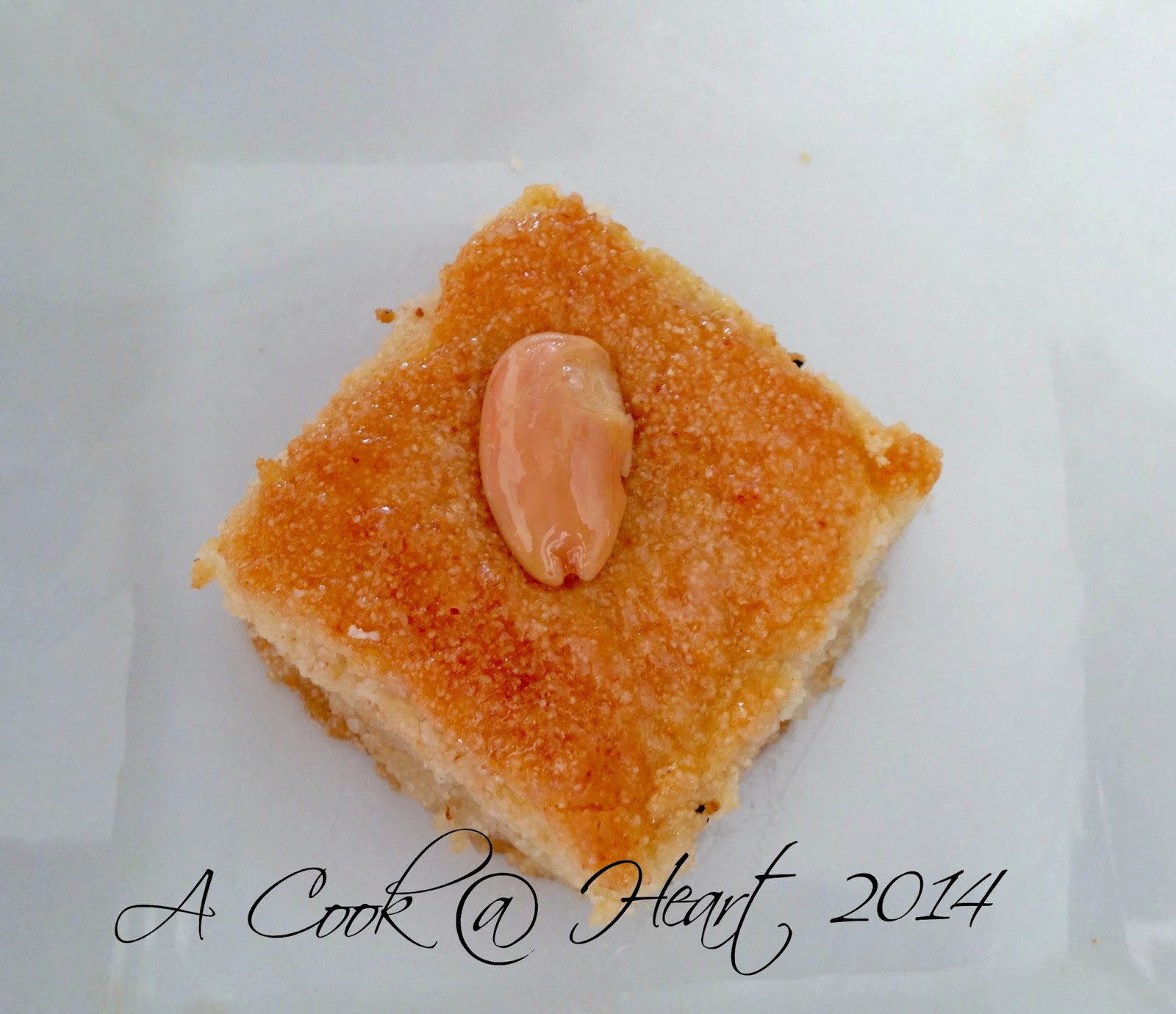 A Cook @ Heart: Basbousa ( Libyan Semolina Cake)