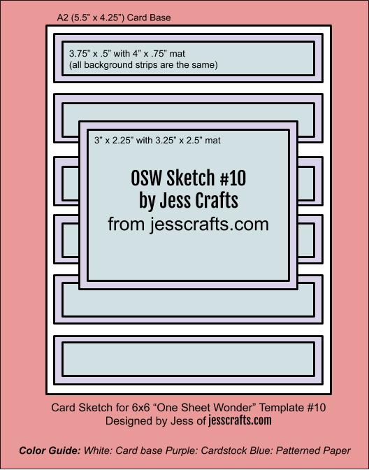 6x6 One Sheet Wonder Template #10 - Jess Crafts