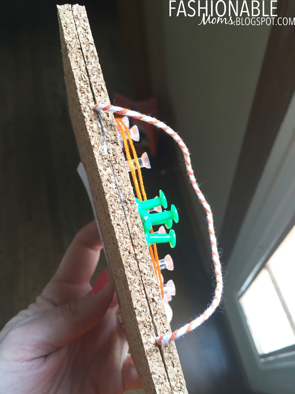 My Fashionable Designs: Pumpkin String Art with Push Pins!