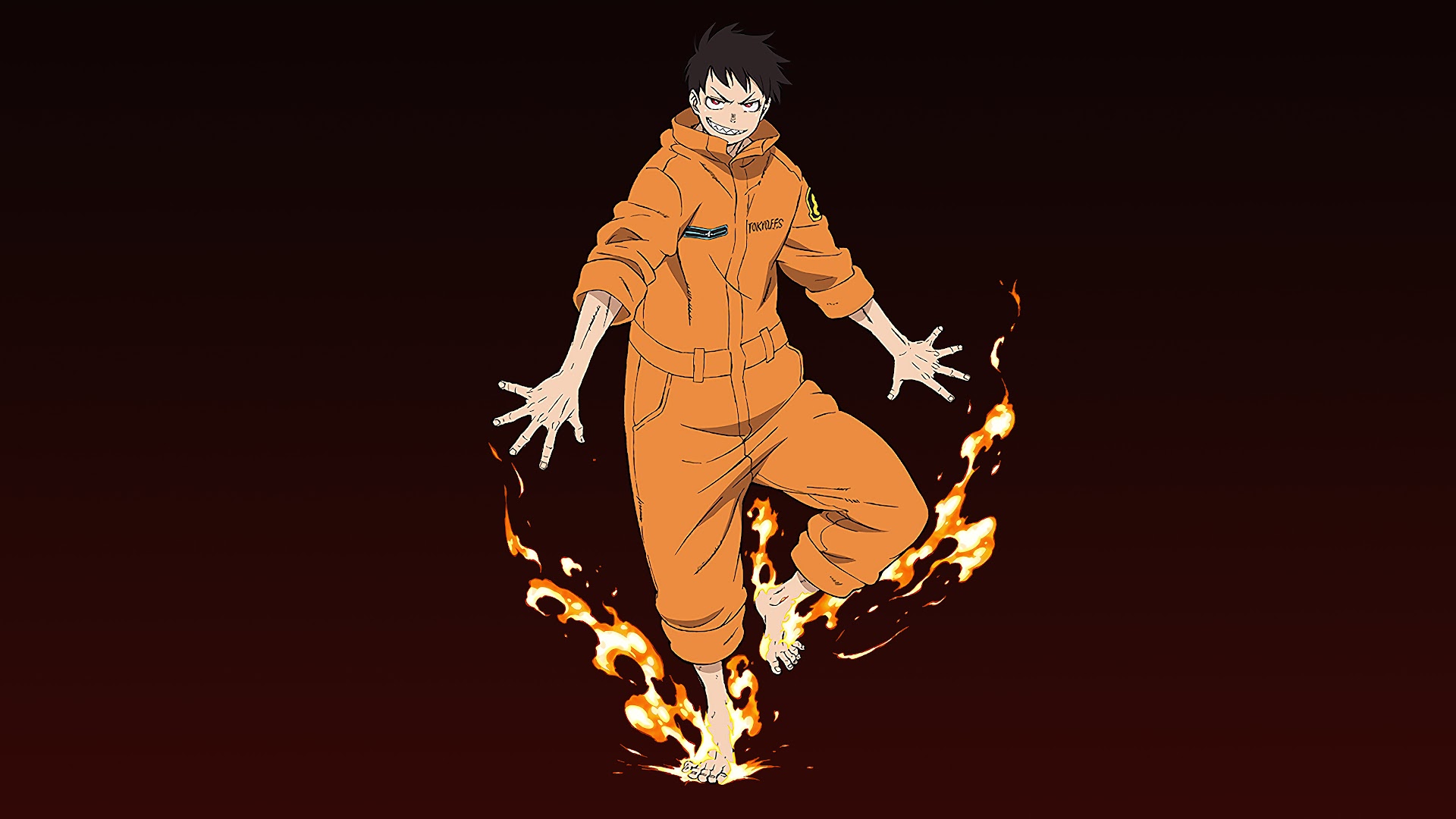 Fire Force, Shinra Kusakabe, 4K, #39 Wallpaper PC Desktop