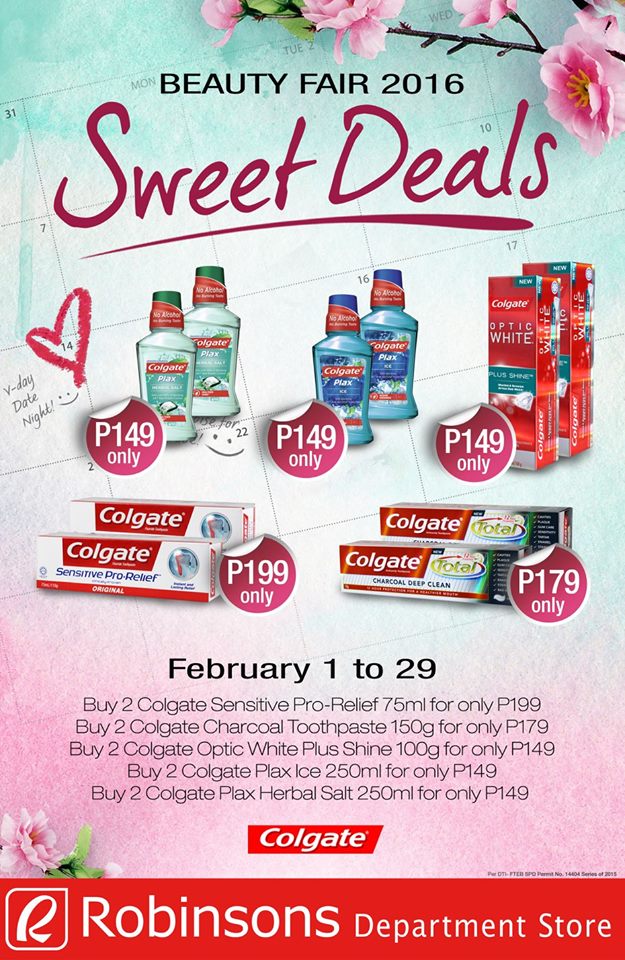 Manila Shopper: Robinsons Department Stores Sweet Deals Promo: February ...