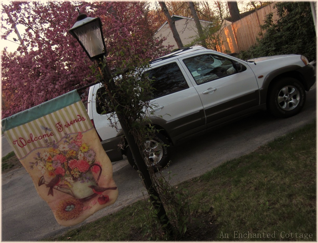 An Enchanted Cottage: Our pink flowering hoppa crab trees are in full ...