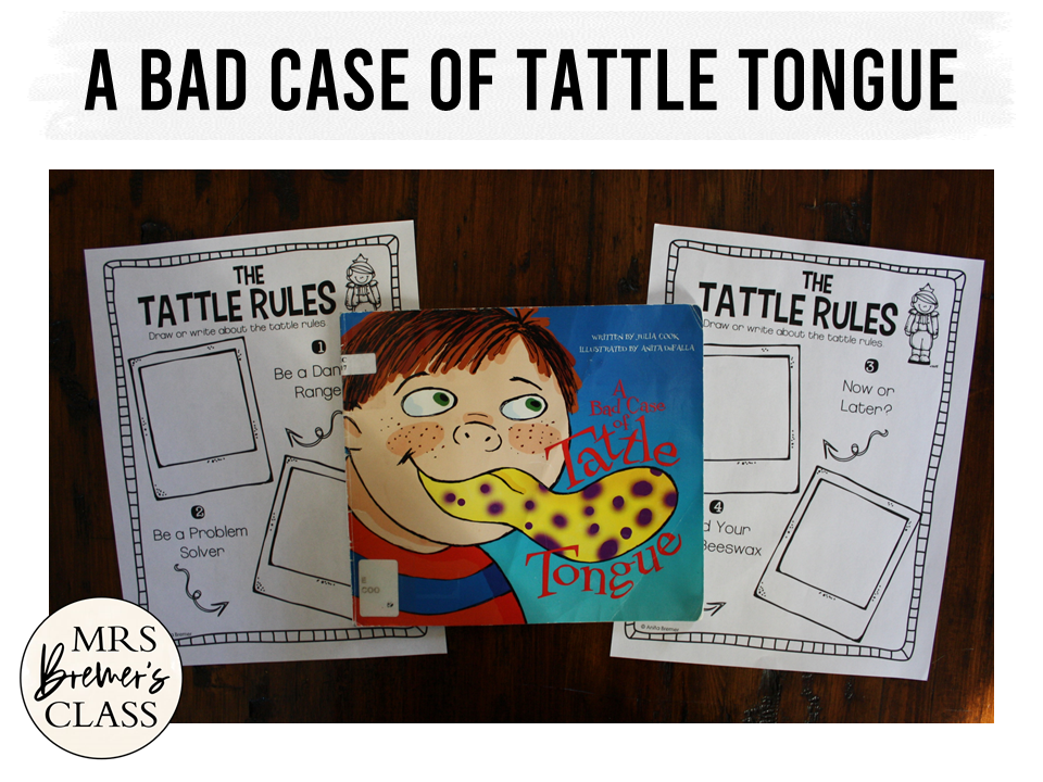 A Bad Case of Tattle Tongue | Book Study & Tattle Rules Poster | Mrs ...