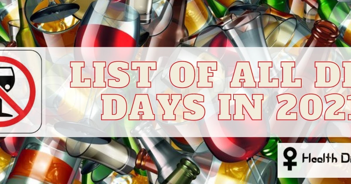 Complete List Of All Dry Days In India 2021 - Health Disease Cure ...