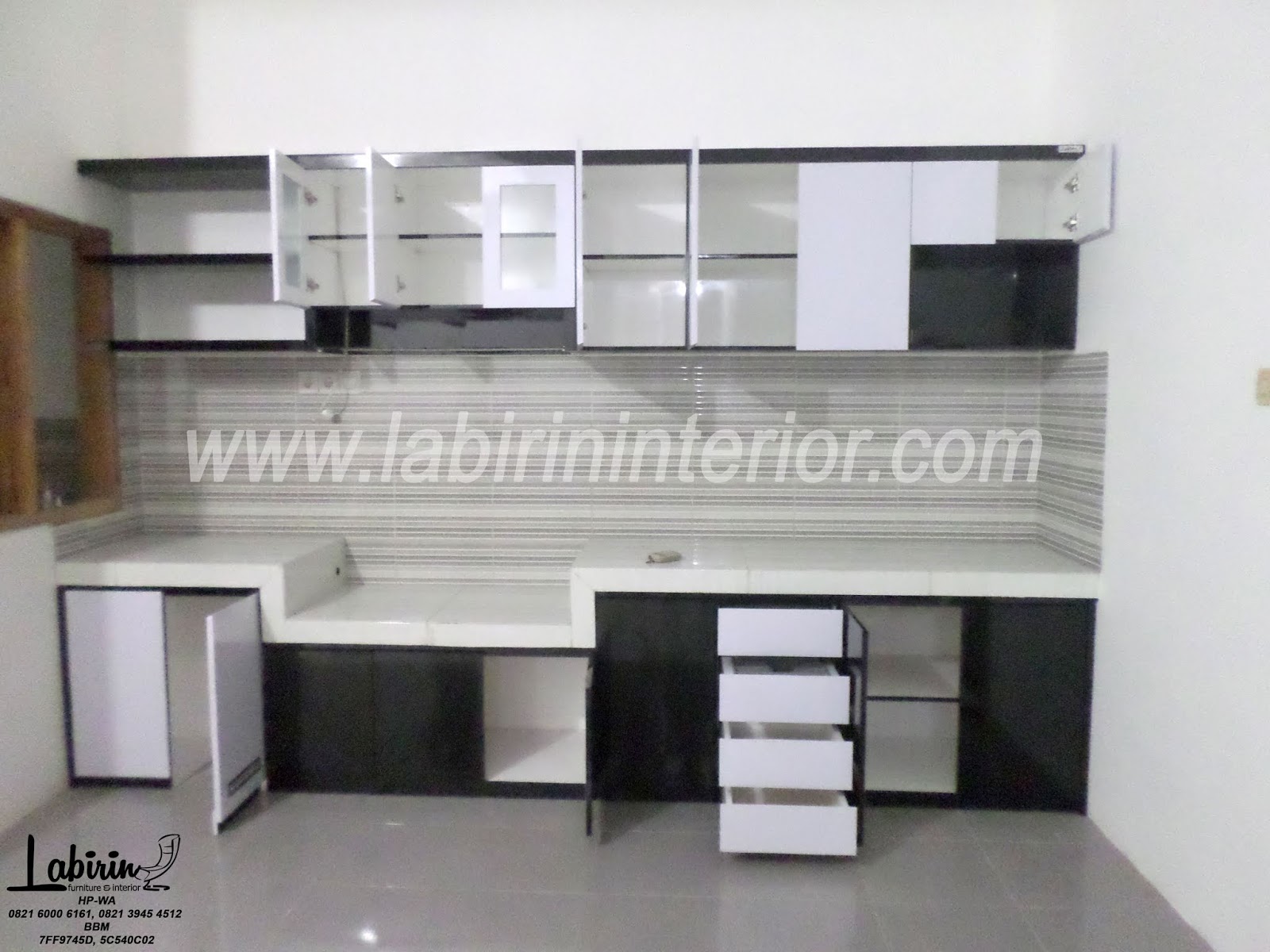 KITCHEN SET BLACK AND WHITE ~ Kitchen Set Malang | Minimalis Murah