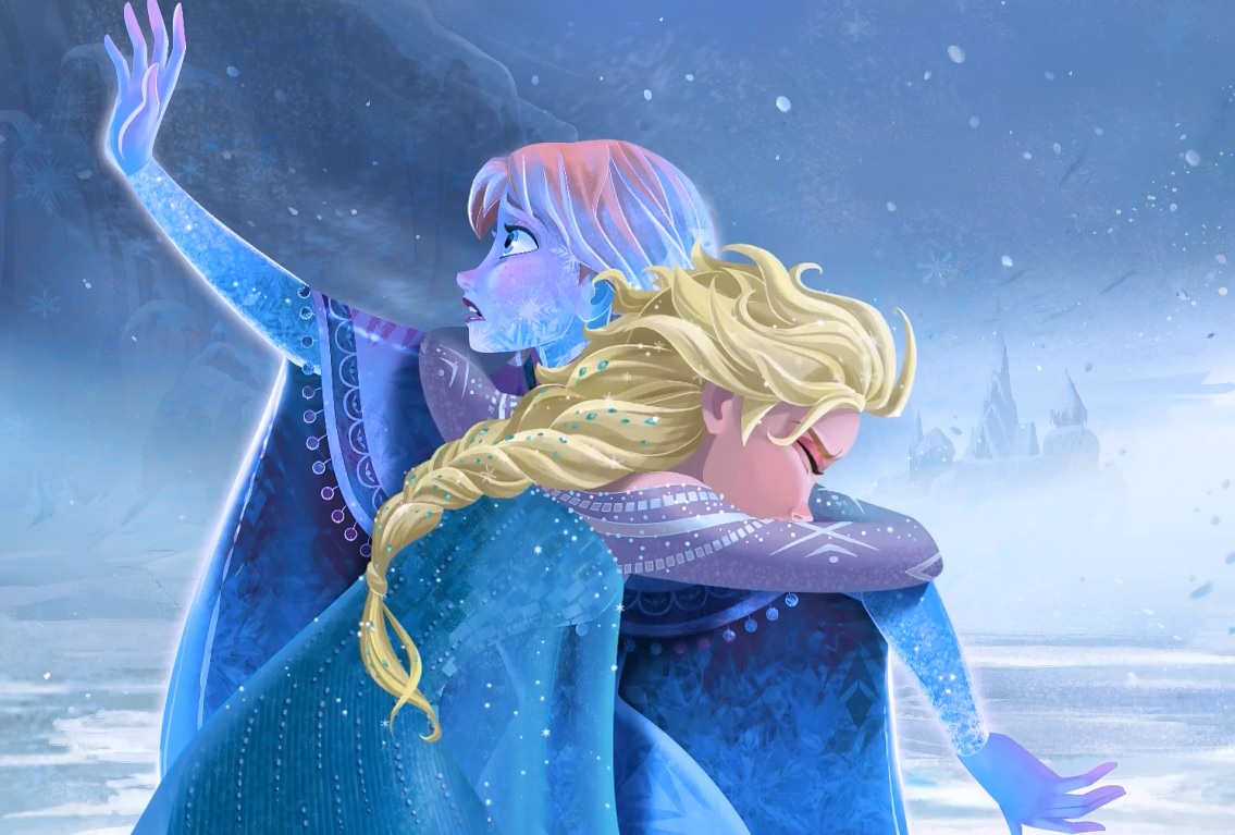 reino do gelo: A Anna sacrificou-se pela Elsa