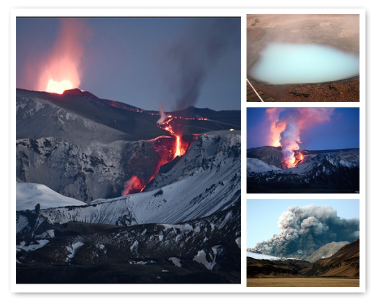 Volcanic Crisis - Photo Mosaic ~ A Little Bit of Everything