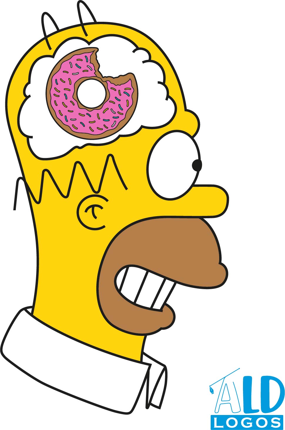 Diseño Homero Simpson vectorizado - AldLogos