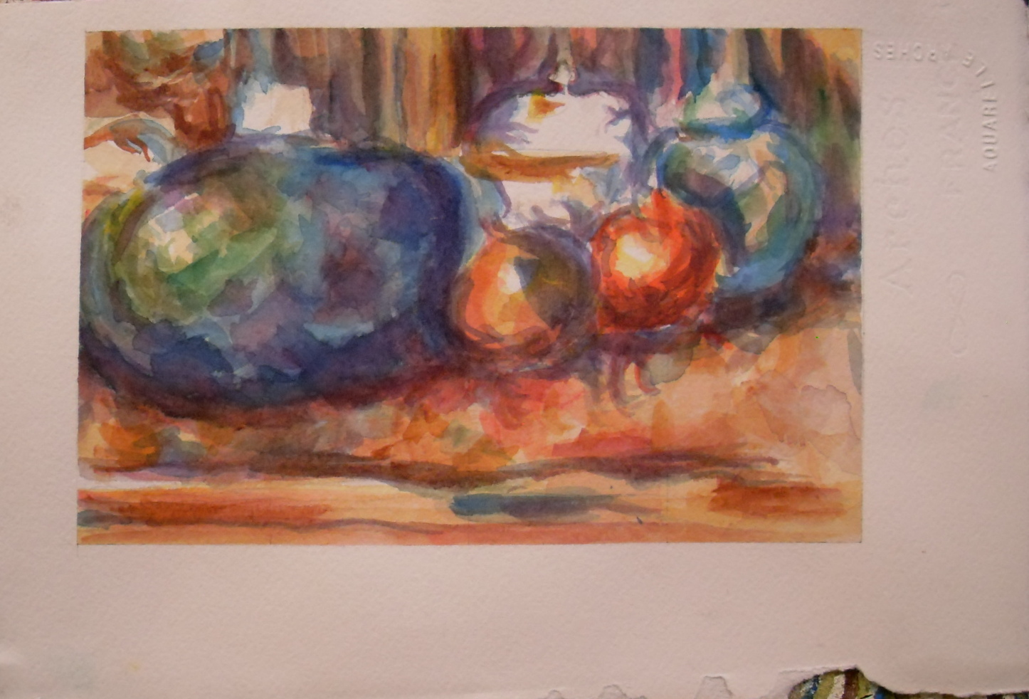 KYLE M WILSON: Paul Cezanne Watercolor Master Study