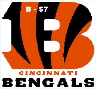 EASY PATTERNS: Cincinnati Bengals cross-stitch pattern