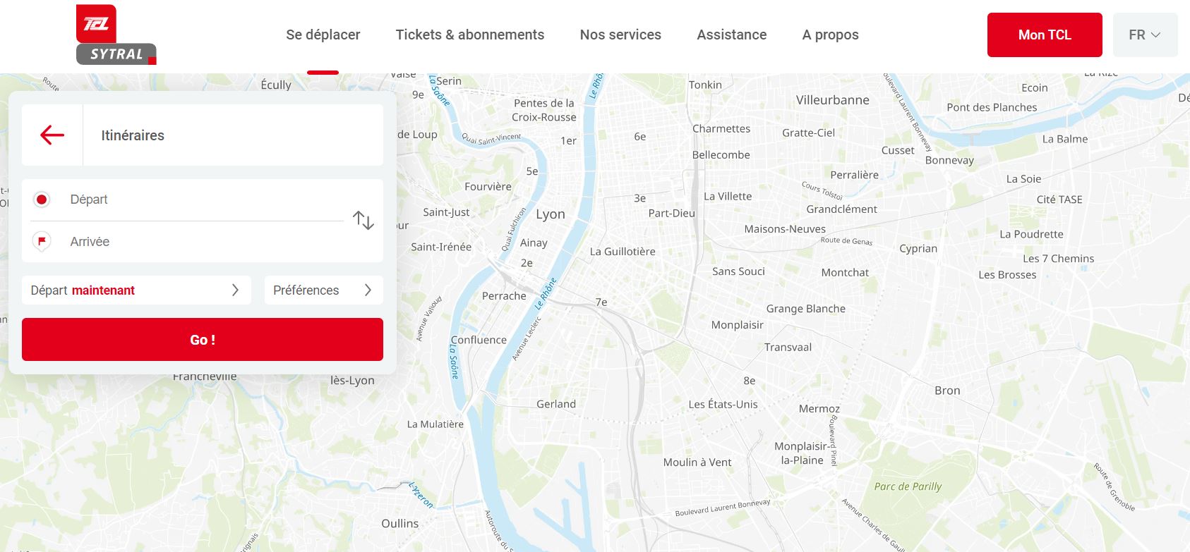 Itinéraires TCL : Comment fonctionne le simulateur du réseau de ...