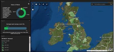 Can you help us to map tree canopy cover for urban areas across the UK?