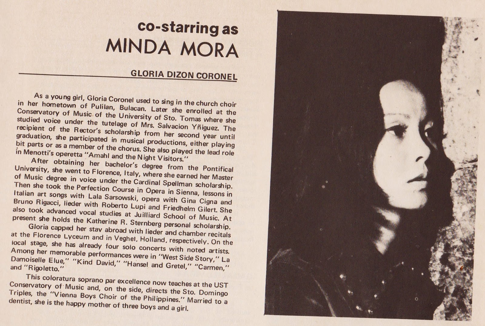 Walang Sugat: Minda Mora (Zarzuela in Three Acts)