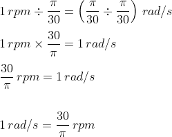 Mengubah 1 rad/s menjadi rpm - Soal Fisika