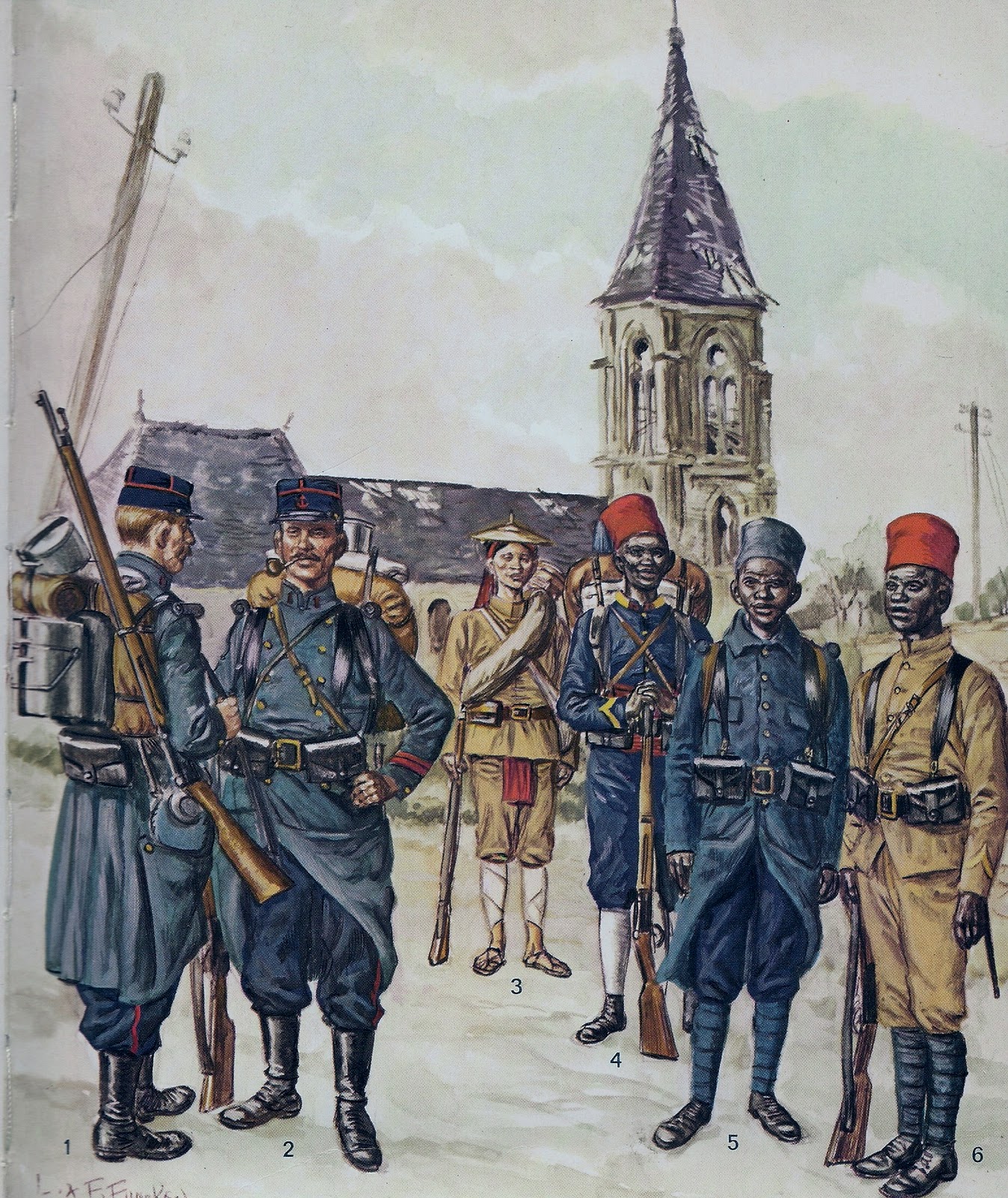 This is a WW1 French Coup Coup Machete issued to the French Colonial ...