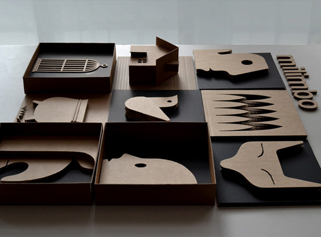 layered cardboard | Storytelling, Design, Cards