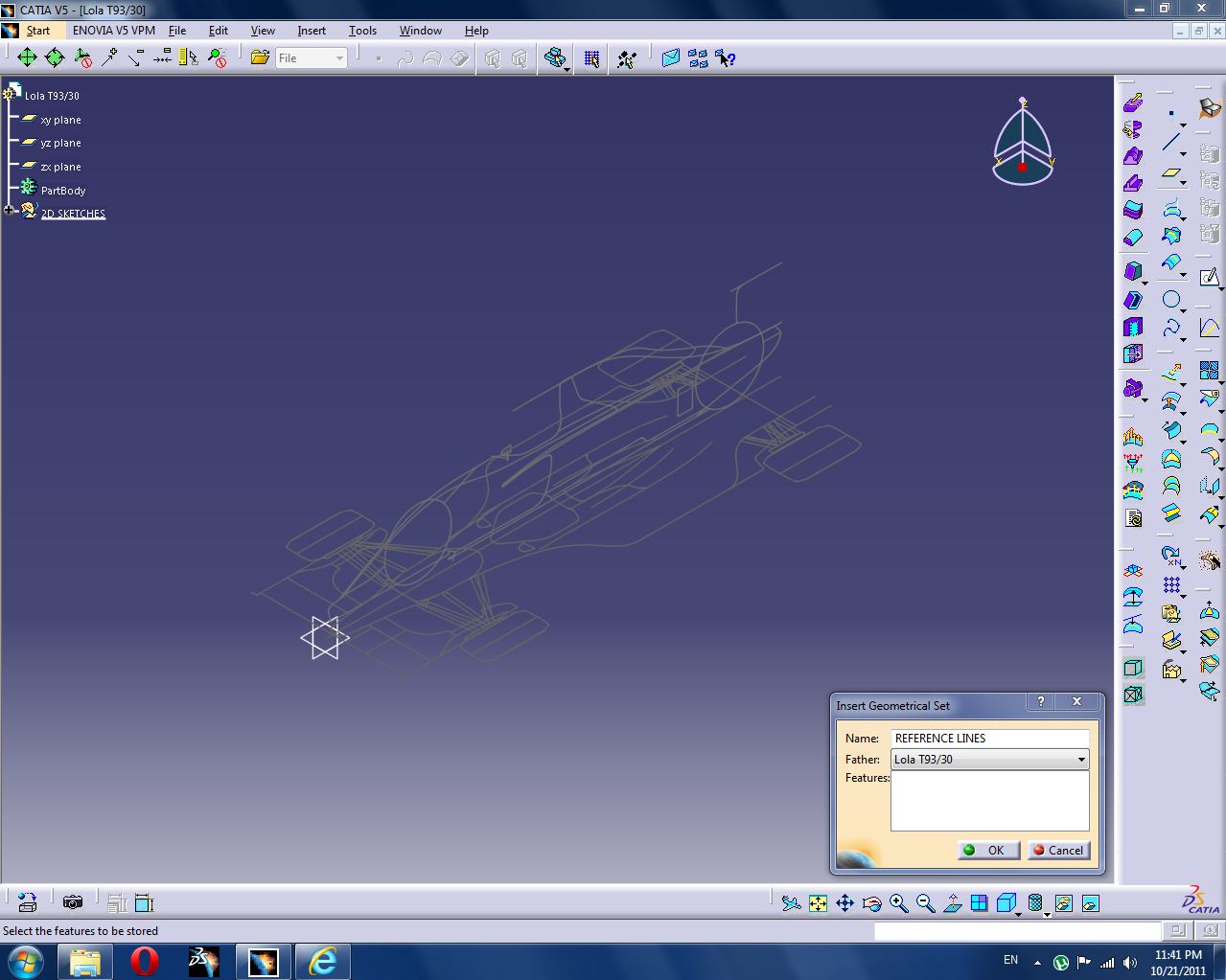 Scratchbuilding a 1/20 scale F1 replica: F1 car design in Catia V5