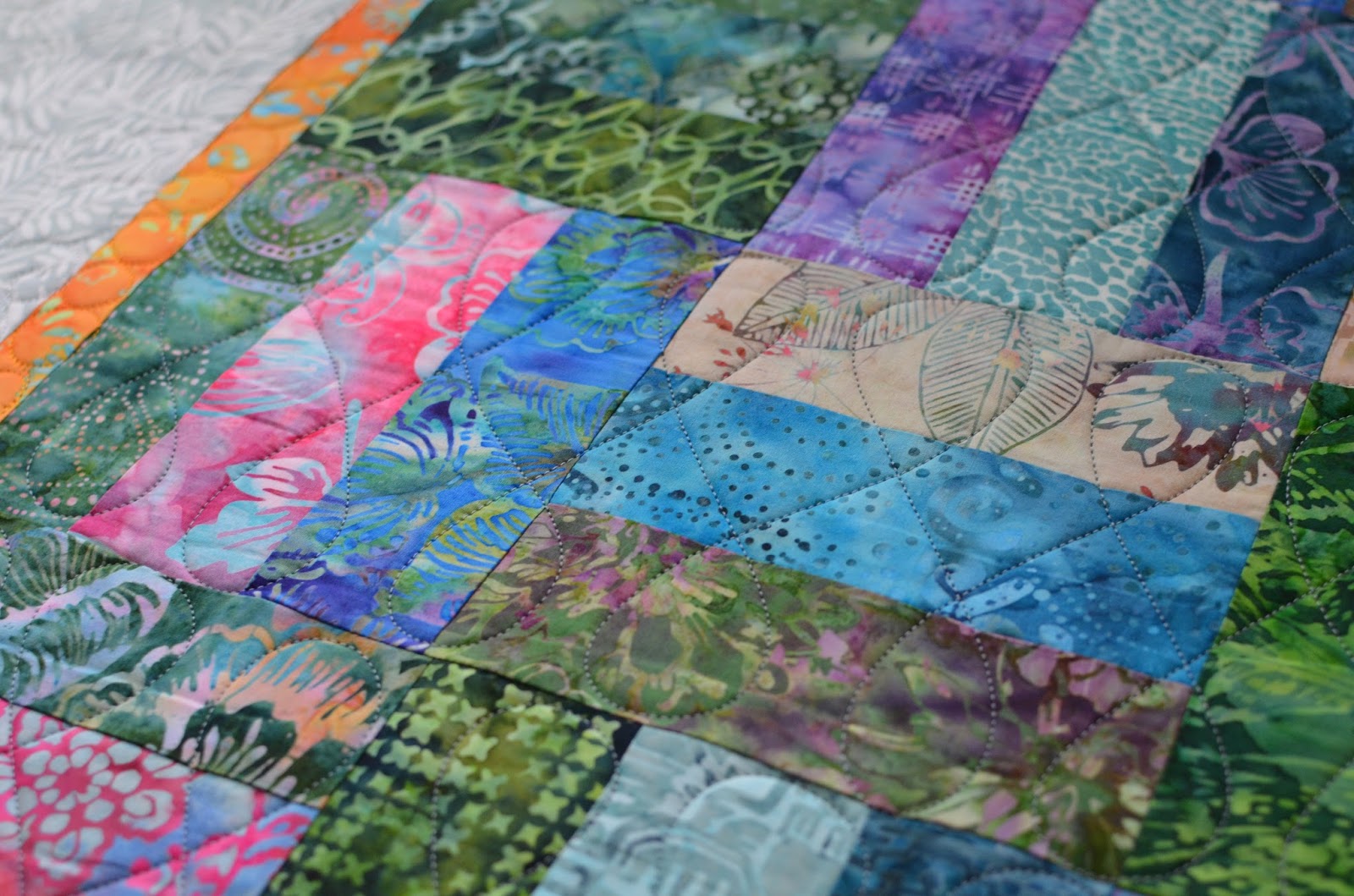 Oh Sew Loved: Alice's Batik Strip Quilt