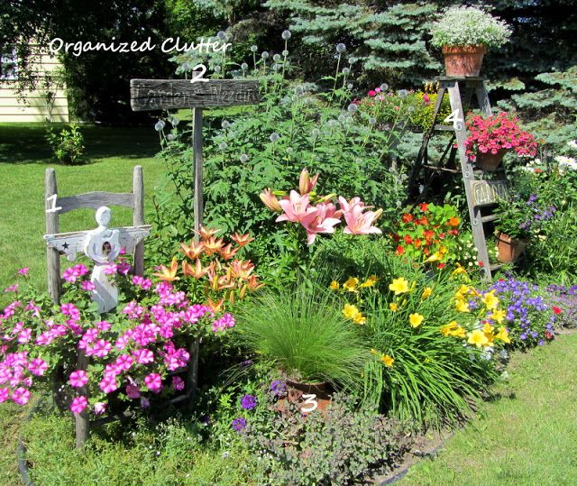 How To Add Vertical Interest to the Flower Garden - Organized Clutter