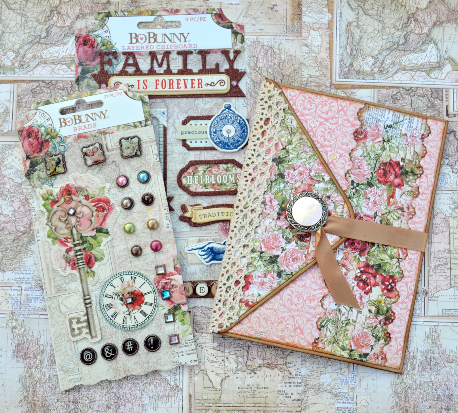 The BoBunny Blog: Vintage Envelope Folio by Denise