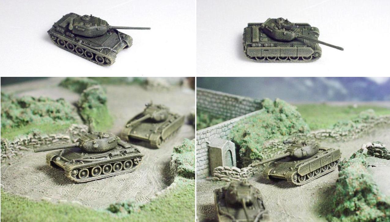 Kampfgruppe 1/144: 1/144 Soviet T-44/85 & T-44/100 Medium Tanks - CGD
