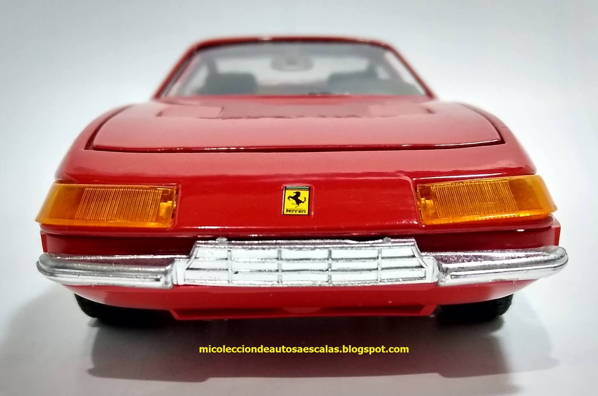 Mi colección de autos a escala.: 1969 Ferrari 356 GTB/4 Daytona 1:24